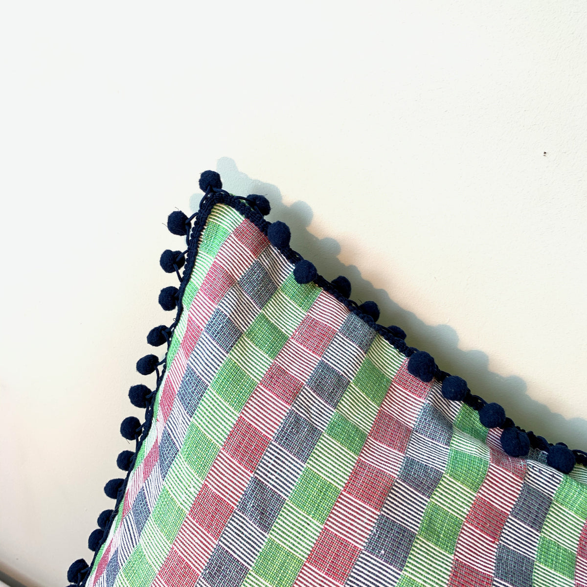 Checkered Inabel pillow cover from Philippines | UniqueWorldDesign ...